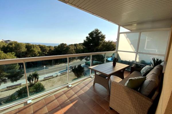 Peaceful Apartment With Sea View And Parking In Cap Salou - La Pineda