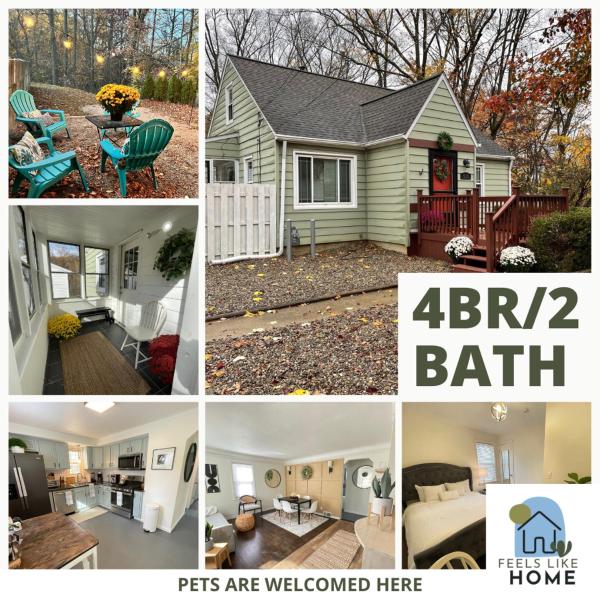 New! Cozy 4-bedroom W/ Free Parking. Dogs Welcome! - Columbia, OH