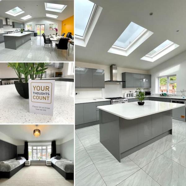 Luxurious Detached Holiday House Free Parking Near Airport Town Centre Railway Station - Luton