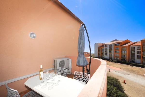 App. Terrasse Vue Partielle Mer - Le Barcarès