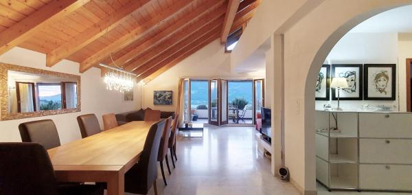 Heidiholiday-jenins Grand Maisonette-attika Mit Office & Relax-bereich, Aussenparkplatz & Garage, Geschützte Sonnen-panoramaterrasse, Aufgewertet 2024 - Bad Ragaz