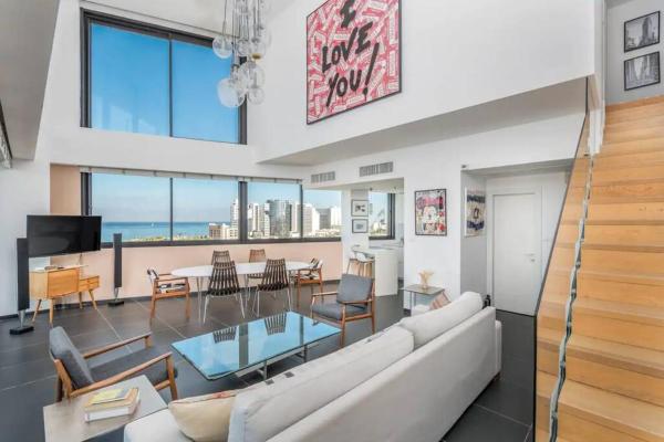 Moderne 3br - Vue Mer - Aéroport de Tel Aviv Ben Gurion (TLV)