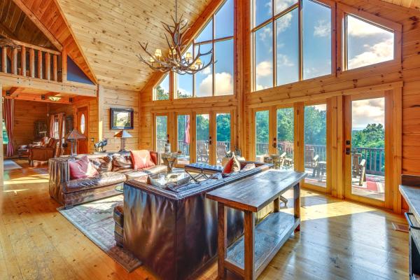 Luxury Log Cabin With Ev Charger And Mtn Views! - Hope, NJ