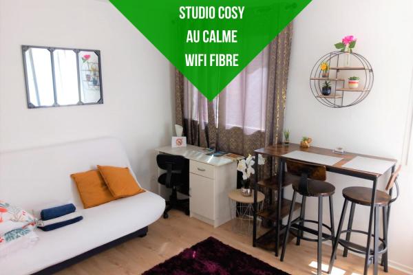 Le Zen -Studio Tout éQuipé- Wifi Fibre- Centre Ville Avec Parking - Aureilhan
