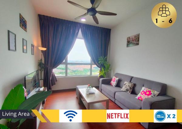 #Ga4, Comfy 2r2b Modern High-floor Retreat - Telok Panglima Garang