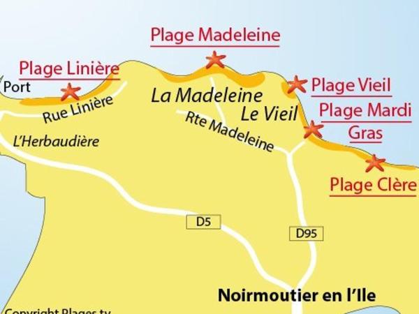 Maison Cosy 6 Pers, Plage à 160m, Jardin Clos, Plancha, Ménage Inclus - Fr-1-224b-204 - Noirmoutier-en-l'Île