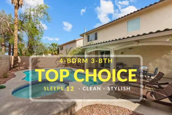 3000sqft House 8beds 3bath Pool Jacuzzi Bbqj - Las Vegas, NV