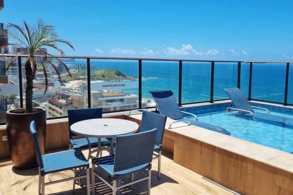 Belo Apt Na Barra, Próximo Da Praia E Do Farol. - Barra, Brazil