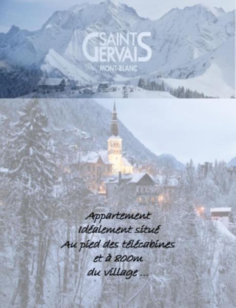 Appartement T2+cabine Indépendante Au Départ Des Télécabines Saint-gervais/bettex/mont D’arbois - Les Contamines-Montjoie