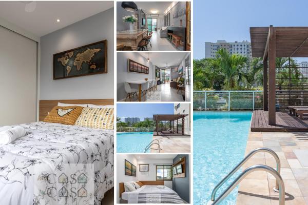 Top 3 Quartos Com Estacionamento Em Condominio Com Portaria 24h, Piscina, Sauna E Parquinho Infantil - Apartamento Com Ar Condicionado, Smartv, Wi-fi 120 Mbps E Cozinha Completa - Recreio dos Bandeirantes