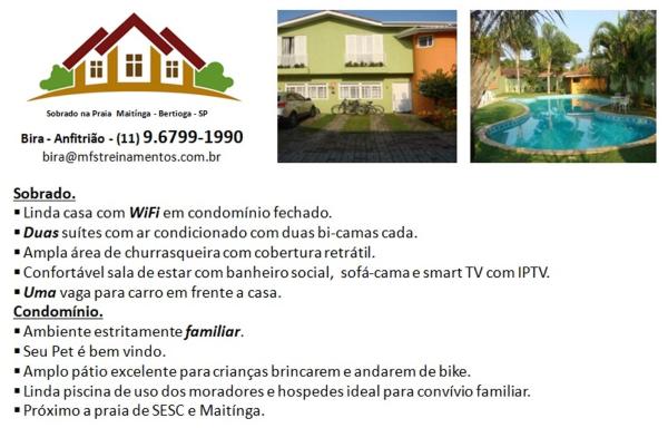 Casa Na Praia De Maitínga - Bertioga - Sp - Bertioga