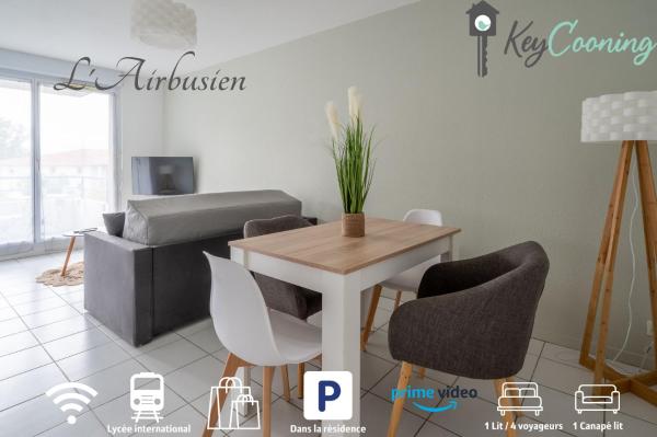 L'airbusien - Terrasse Et Parking - Airbus à Coté - Occitanie