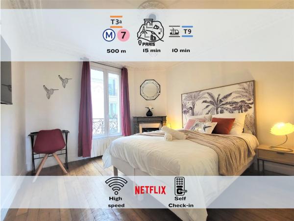 L'oasis - Charmant Appartement Métro Porte D'italie - Fresnes