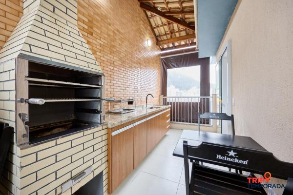 Apartamento Com Ar Condicionado E Churrasqueira A 100 Metros Da Praia - 02 Dormitórios - Edifício ÁGua Viva - Apto 28 - Ubatuba