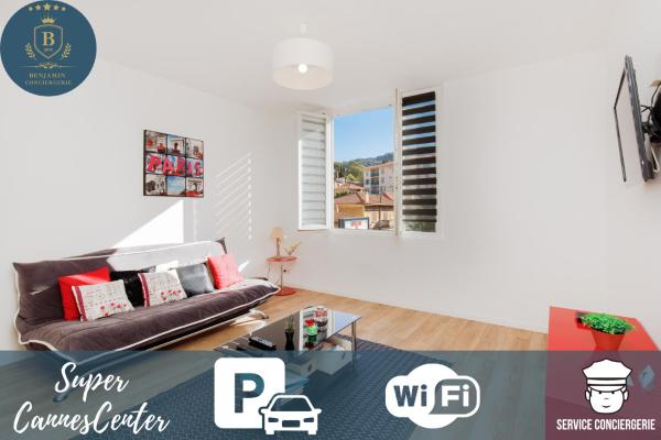 Supercannes Center - Parking - Spacieux 70 Metres - Clim - Wifi - Cannes