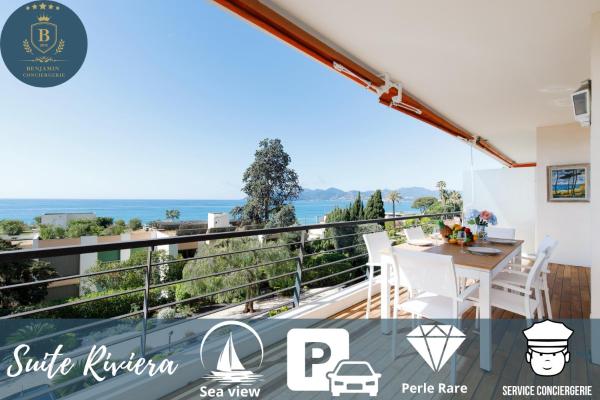 Suite Riviera - Sea View - Clim - 50m Plage - Residence De Standing - Spacieux 180 M2 - Parking - Cannes