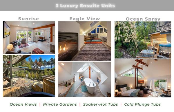 4-season Getaway | Oceanfront Nordic Spa | Oceanview Ensuite Rooms - Hornby Island