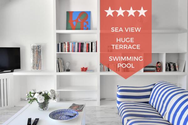 Stunning 3-br Apartment With Large Terrace And Pool - Juan-les-Pins