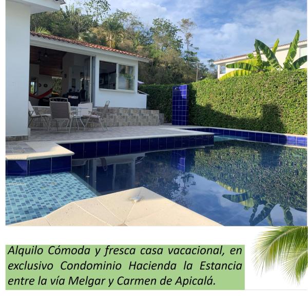 Casa Con Piscina Privada Vía Melgar Carmen De Apicalá - Melgar