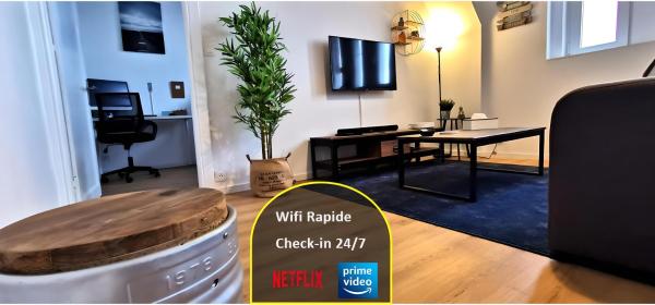 Reims Appart - Idéal Pour Pro En Déplacement *Wifi Rapide *Vue Panoramique *Parking Facile - Roubaix