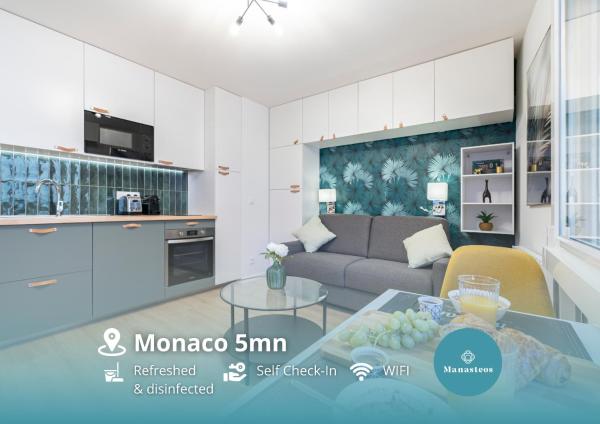 Frontière De Monaco - Studio Rénové - Ae - Plage de Monaco (Larvotto)