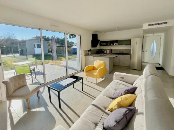 Maison Familiale Récente Avec Jardin, Plage Et Commerces à Pied, 6 Couchages, Wifi, Parking Privatif - Fr-1-231-297 - Brem-sur-Mer