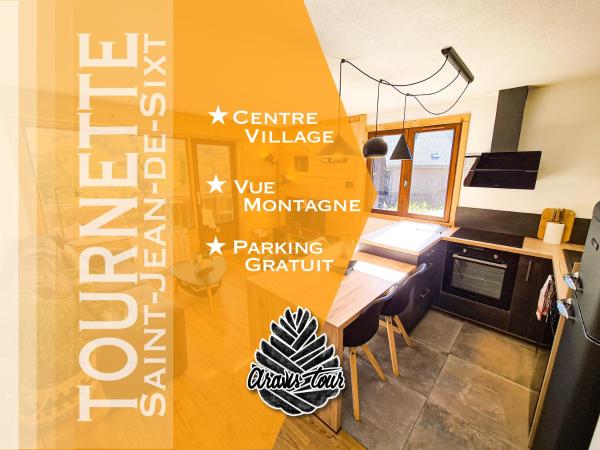 Appt Tournette - Centre Village, Vue Montagne - Aravistour - La Clusaz