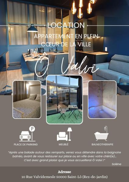 Ô Valvi : Loft Avec Balnéo, Terrasse Et Parking - Saint-Lô