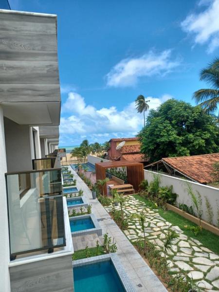 Apto 107-pé Na Areia Praia Do Maceio - 2 Suites, 2 Banheiros+spa Jacuzzi+roupas De Cama - São Miguel do Gostoso