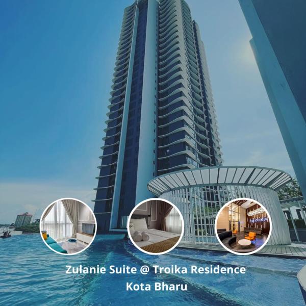 Zulanie Suite Troika Residence, Spacious And Cozy With Pool, Free Wifi & Netflix In Golden Triangle Of Kota Bharu - Malaysia