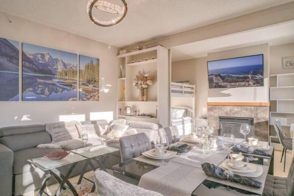 Mountain Escape Sleeps 10 Guests In This 3bd 2bt Top Floor Condo With Mountain View - Canmore