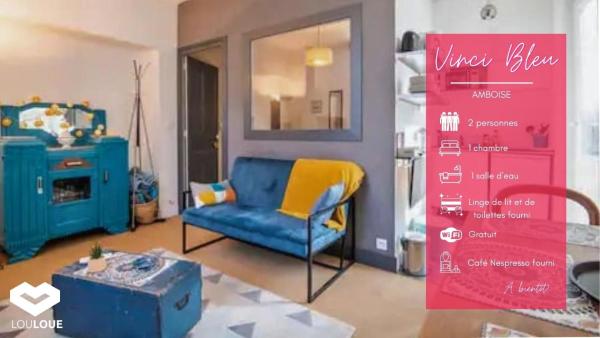 «Au Vinci Bleu» Cosy - Centre-ville Amboise - Amboise