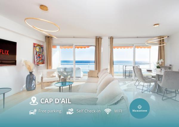 Luxueux - Terrasse Vue Mer - Parking Privé - Bo - Cap-d'Ail