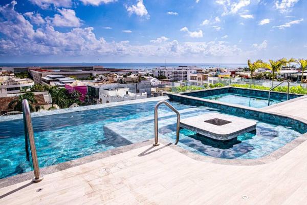 Ocean View Studio, Rooftop Pool, Steps From Beach Hyatt - Playa del Carmen