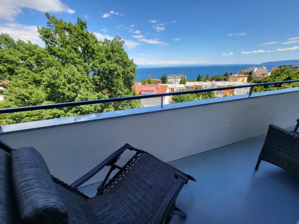 Apartment With Direct Sea View, Free Parking And Close To Beaches And Promenade - Lovran