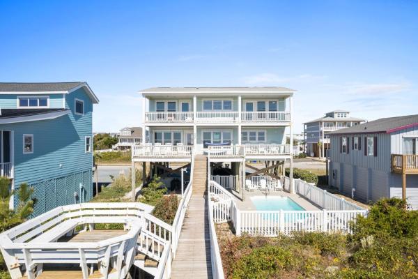 Zion Of Holden Brunswick Vacation Rentals Ocean Front With Private Heated Pool - Holden Beach, NC