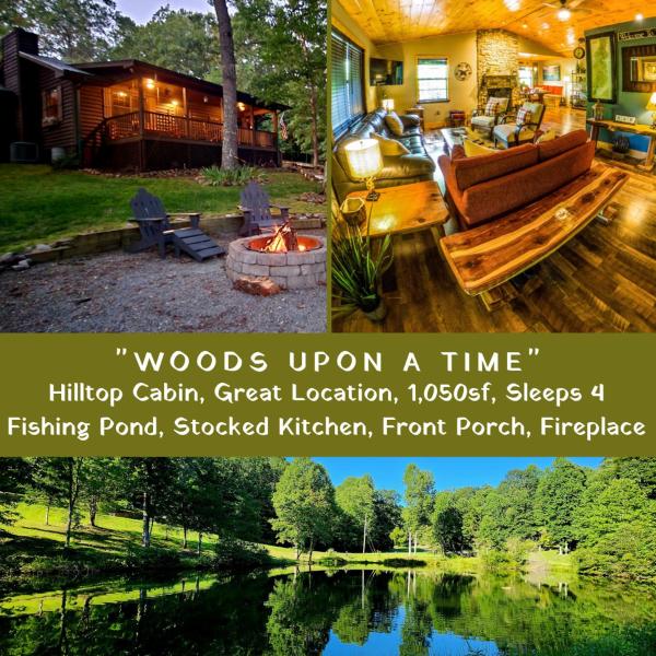 Woods Upon A Time Remodeled Cabin With Fireplace, Pond View & Firepit - Your Getaway Story Awaits! - Murphy, NC