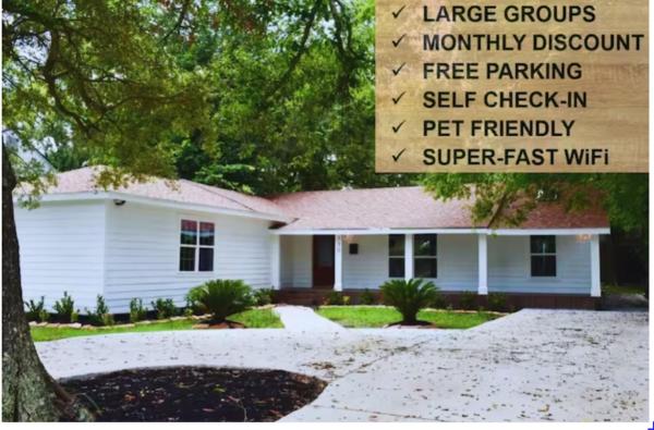 5br 3ba With Huge Back Deck, Great Neighborhood! - Lamar University, Beaumont