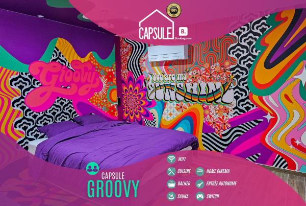 Capsule Groovy-jacuzzi-sauna-billard-netflix- Nintendo Switch & Jeux - Soignies