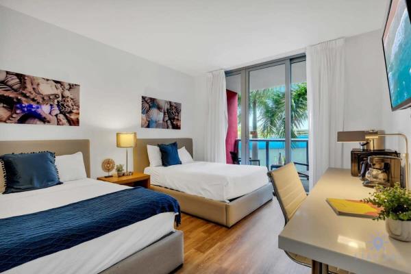 Tropical Apartment - Balcony - Resort, Pool - Gym - Broward County, FL