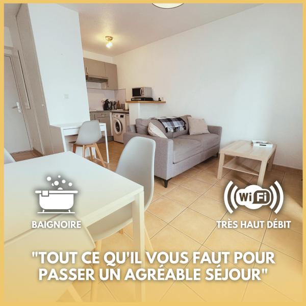 Appartement Résidence Privé Avec Parking Wifi Clim Piscine - Le Pontet