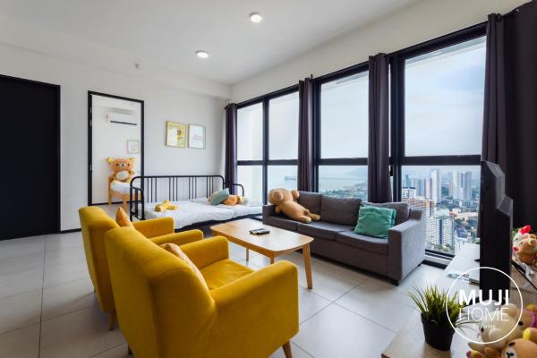 Muji X Rilakkuma Seaview 3br Georgetown With Tv Box - 풀라우 피낭