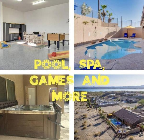 Havacabana Pool Spa Games Lake View Garage - Havasu Lake, CA