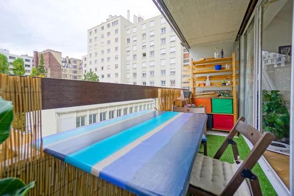 Warm Apartment For 4p In The 15th - Balcony - Porte de Choisy