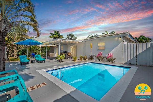 Casa Rosa 3 Bed 2 Bath With Pool & Bbq 5 Min To Beach - Deerfield Beach, FL
