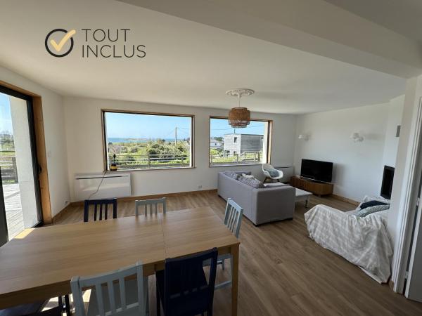 Ty Garo - Belle Maison Familiale Avec Vue Mer - Landéda