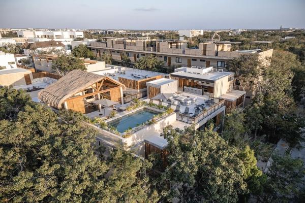 Premium Apartment In Tulum 2 Bedrooms Roof Top Pool - Aldea Zama - Paradise Beach