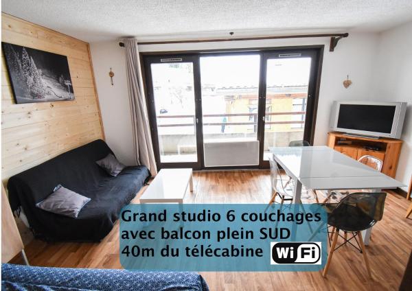 Le Relai S34 - Grand Et Lumineux Studio Avec Coin Montagne 4-6 Pers Avec Wifi, 50m Des Pistes, Grand Balcon Exposé Sud, Draps Non Compris - Taninges