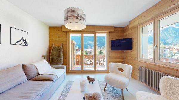 Modern Alpine Apartment With Sauna - Champéry