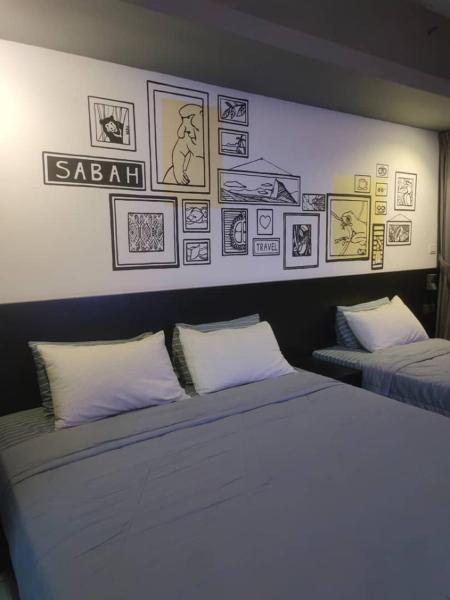 Aeropod Studio Room 3 Pax Low Level Near Airport And Tg Aru Beach - Sabah